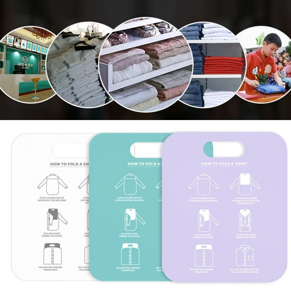 Household-Shirt-Folding-Board-Clothes-Folder-Closet-Organizer-Magic ...