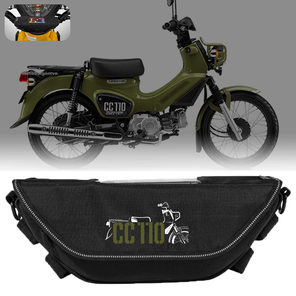 Motorcycle-accessory-Waterproof-And-Dustproof-Handlebar-Storage-Bag-navigation-bag-For-HONDA ...
