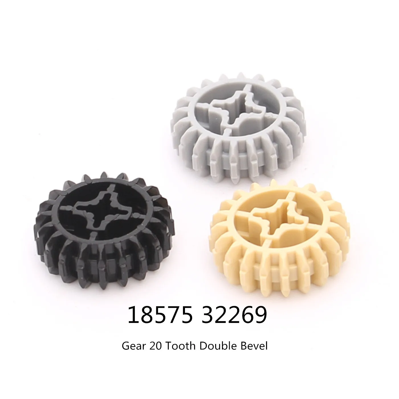 1 Pcs Buildings Blocks 18575 32269 Gear 20 Tooth Double Bevel Brick ...
