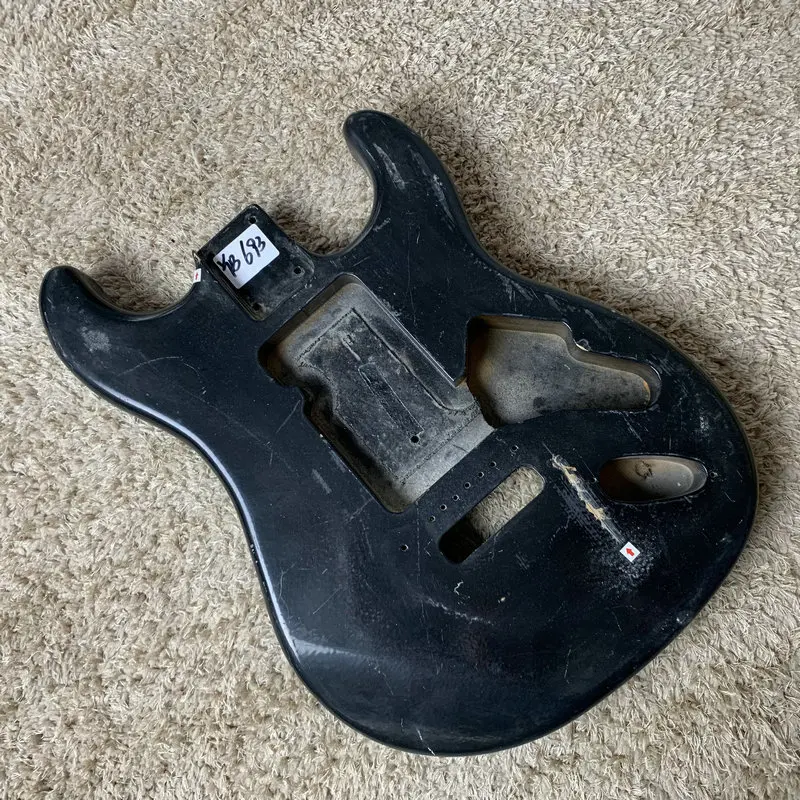 Black-Color-ST-Electric-Guitar-Body-HH-HSH-SSH-SSS-Pickups-6-Screws ...