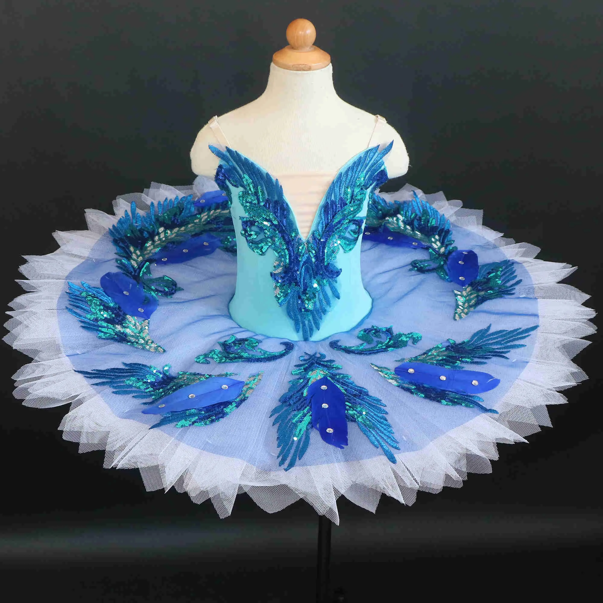 2022-Professional-Ballet-Costume-Solo-Dance-Tutu-Dress-Royal-Blue ...