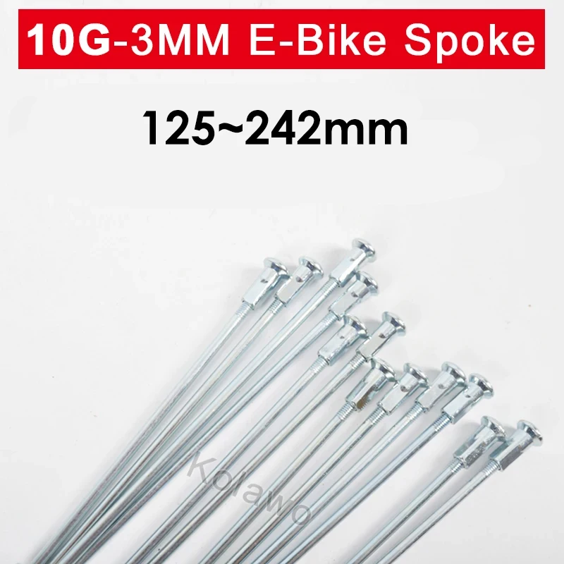 10G-Electric-Bike-Spokes-3MM-Diameter-225-230-235-240mm-Steel-Spokes ...