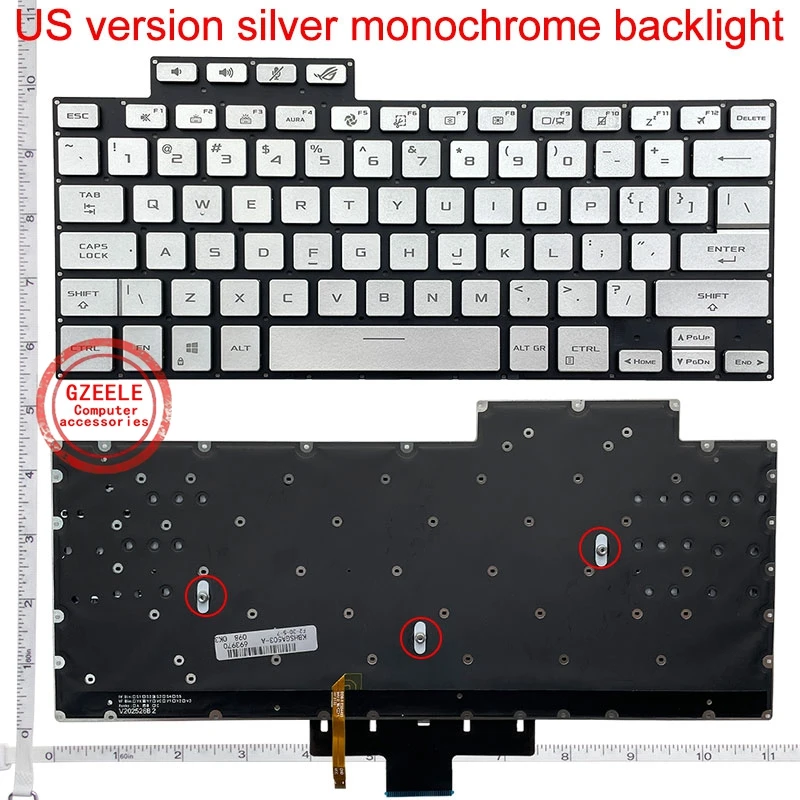 Teclado retroiluminado para Acer Zephyrus ROG 16 G16 GA503 GA503Q ...