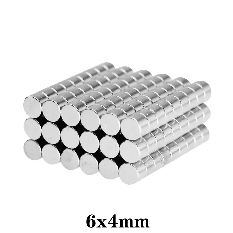 50pcs 6x4 mm Permanent Small Round Magnet 6mmx4mm Neodymium Magnet disc