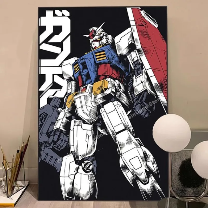 Gundam-Decorative-Painting-Poster-Mech-Dormitory-Esports-Room-Hanging ...