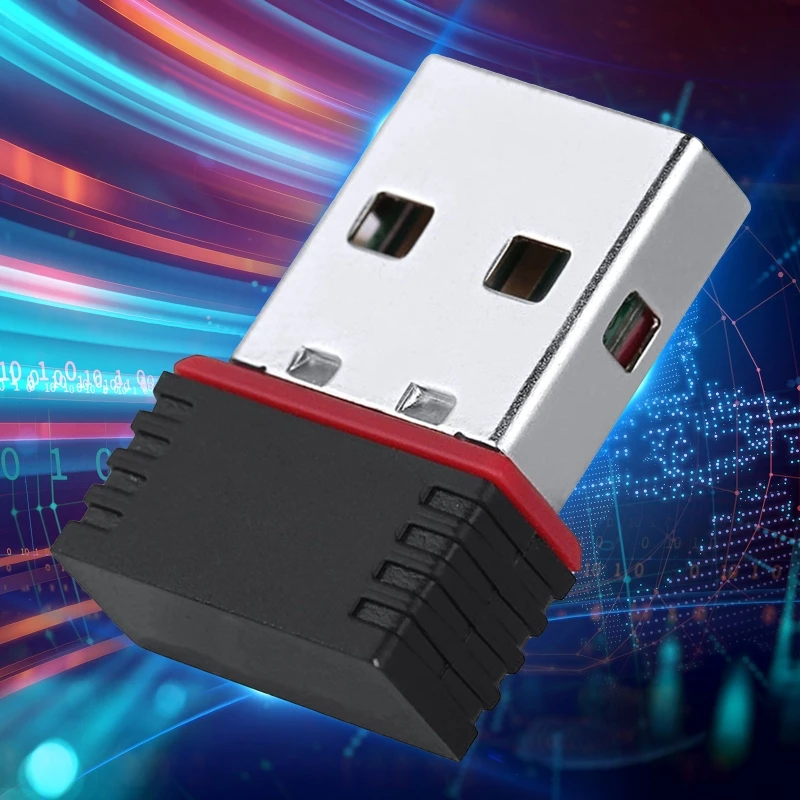 69HA Mini 802 Wireless Network Card Portable Wifi Receiver Computer ...