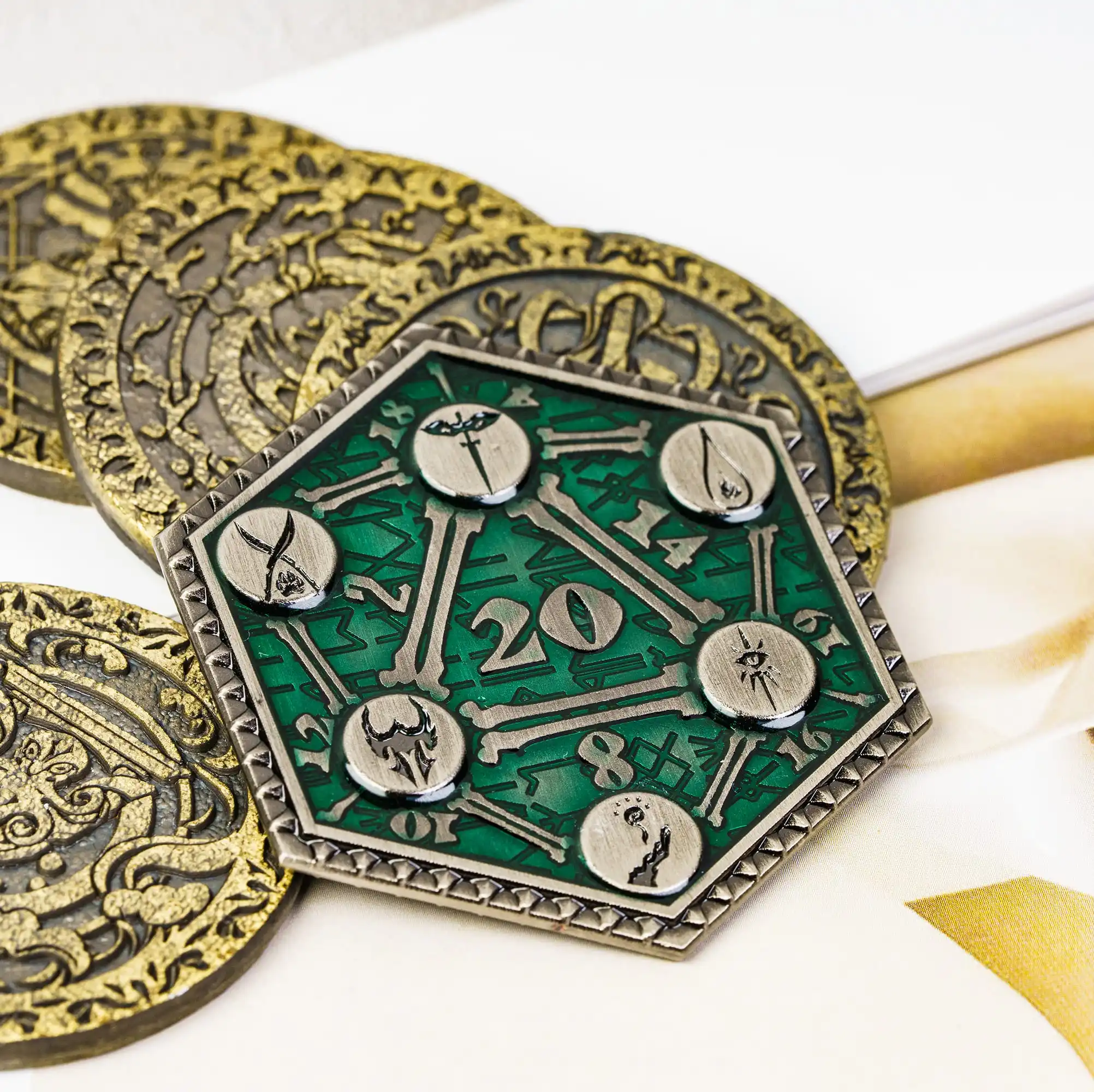 Monedas-de-Metal-D20-para-amantes-de-los-juegos-1-uds-45mm-chapado-en ...