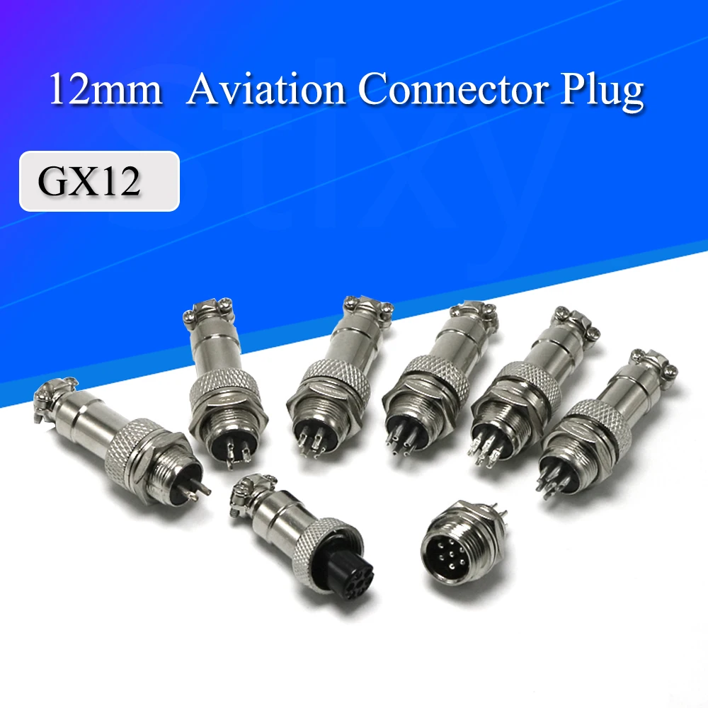 1set-GX12-2-3-4-5-6-7-Pin-Male-Female-12mm-Wire-Panel-Connector ...
