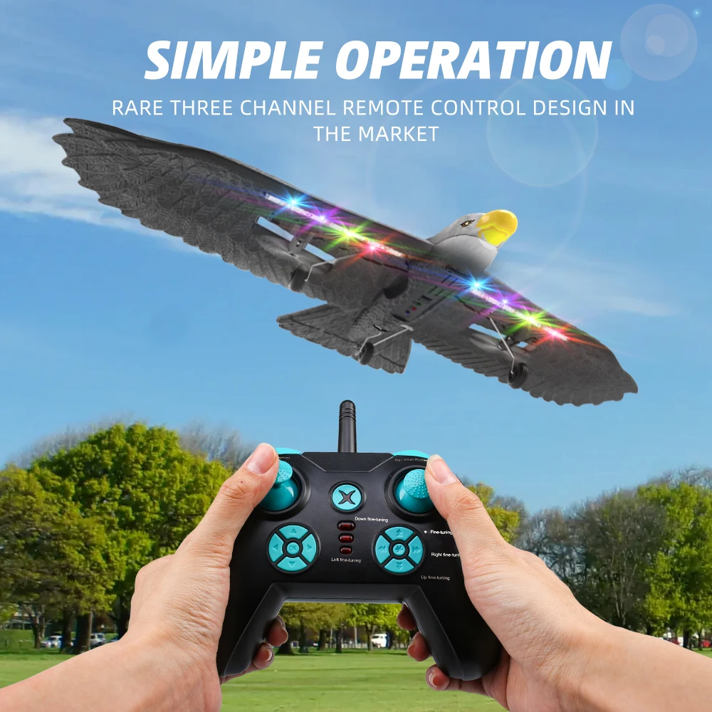 RC Plane Wingspan Eagle Bionic Aircraft Fighter - Radio Control Remote ...