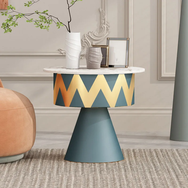 Luxury-Small-Console-Table-Living-Room-Marble-Coffee-Accent-Cafe-Mini ...