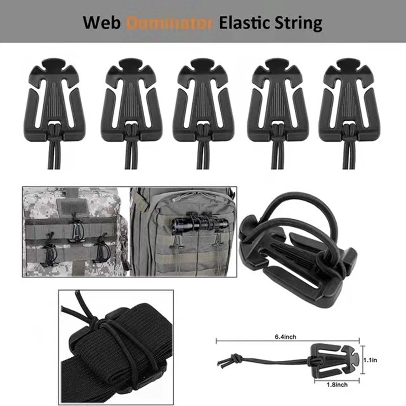 Outdoor-Mountaineering-Buckle-Molle-Backpack-Webbing-Nylon-Hook-Elastic ...