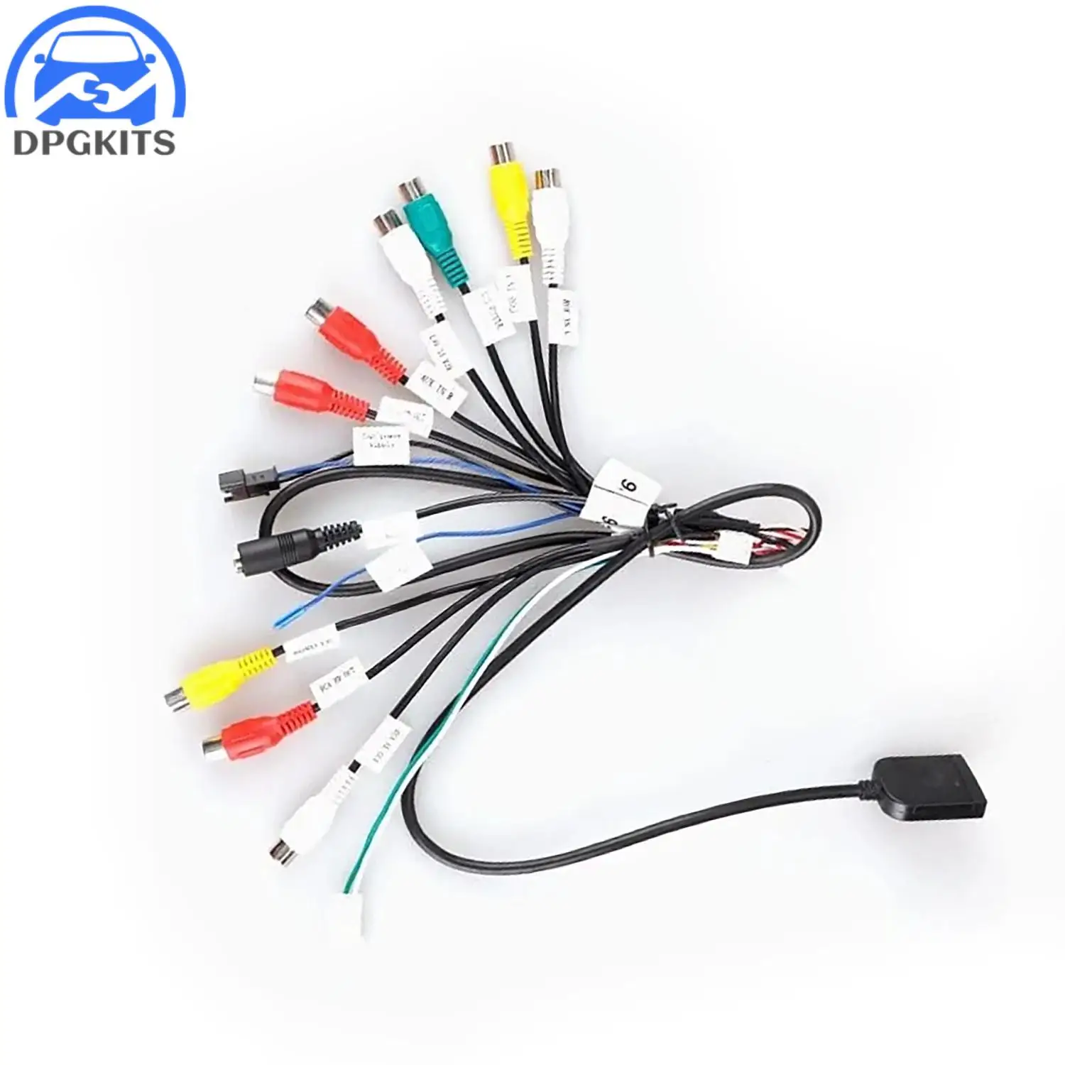 1PC-RCA-20-Pin-RCA-Output-Cable-with-Microphone-For-Car-Android-Teyes ...