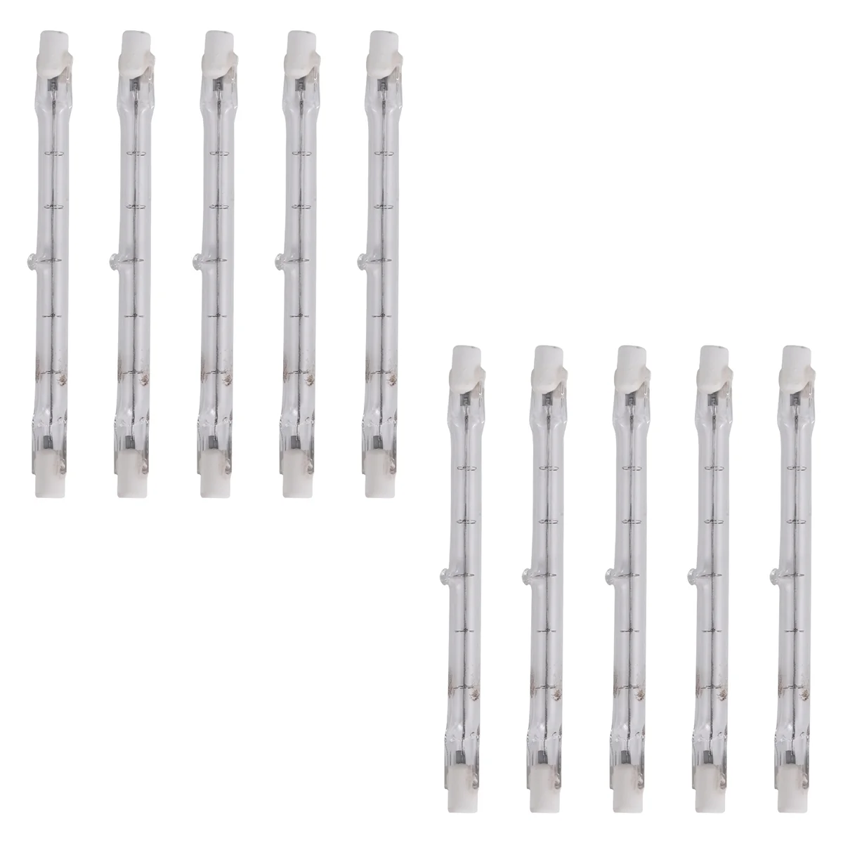 ABNP R7S Halogen Light Bulb 118 mm 200 W 230 V Pack of 10 Halogen Rod ...