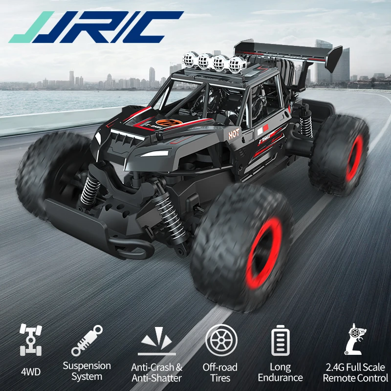 JJRC-Q102-2-4Ghz-4WD-RC-Flat-Racing-Truck-with-Light-1-14-Remote ...