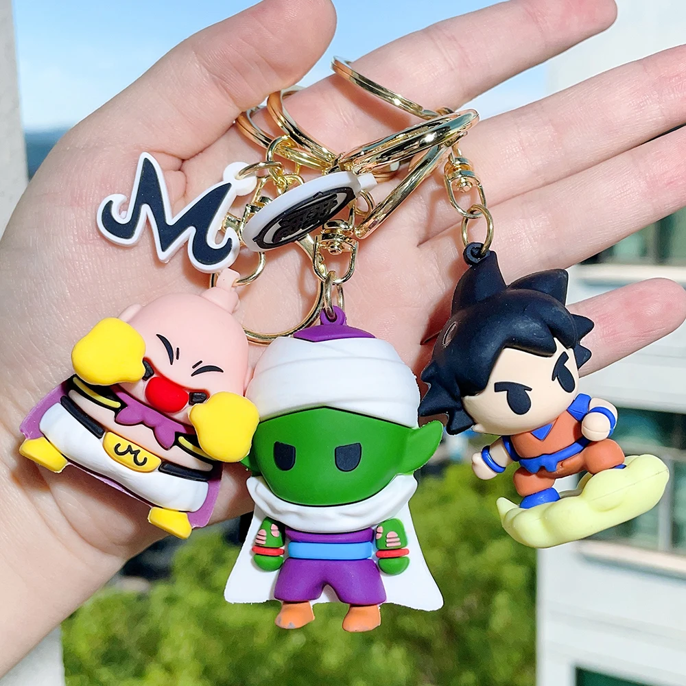 Dragon-Ball-Keychain-PVC-Cartoon-Anime-Figure-Trunks-Son-Goku-Piccolo ...