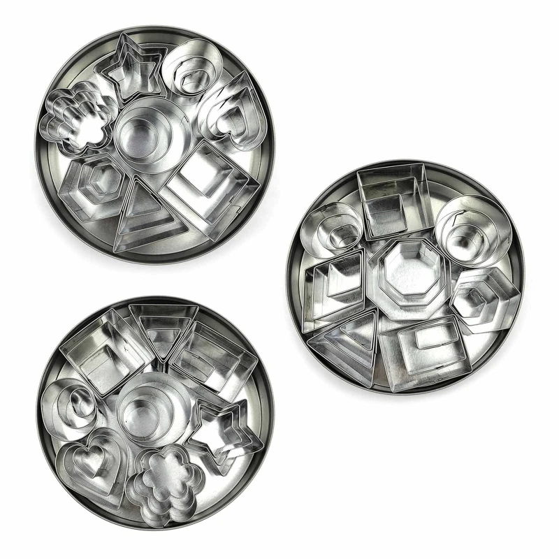 Set-of-24-Stainless-Steel-Cookie-Cutters-Biscuit-Moulds-Baking-Gadgets ...