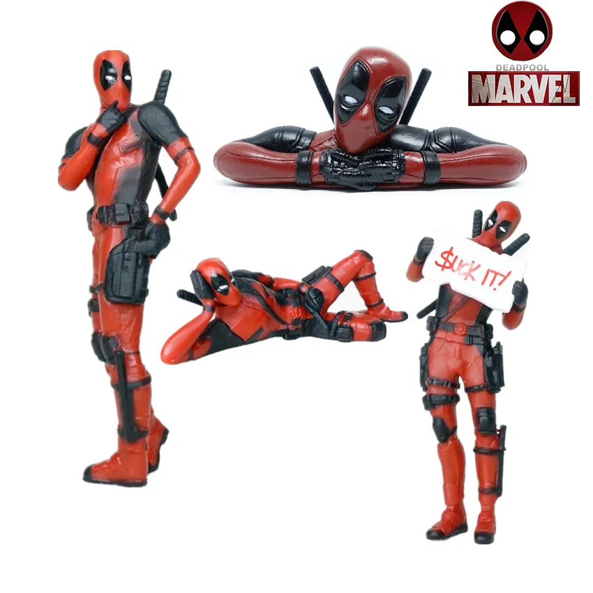 Disney marvel deadpool 2 figura de ação deadpool várias postura modelo ...