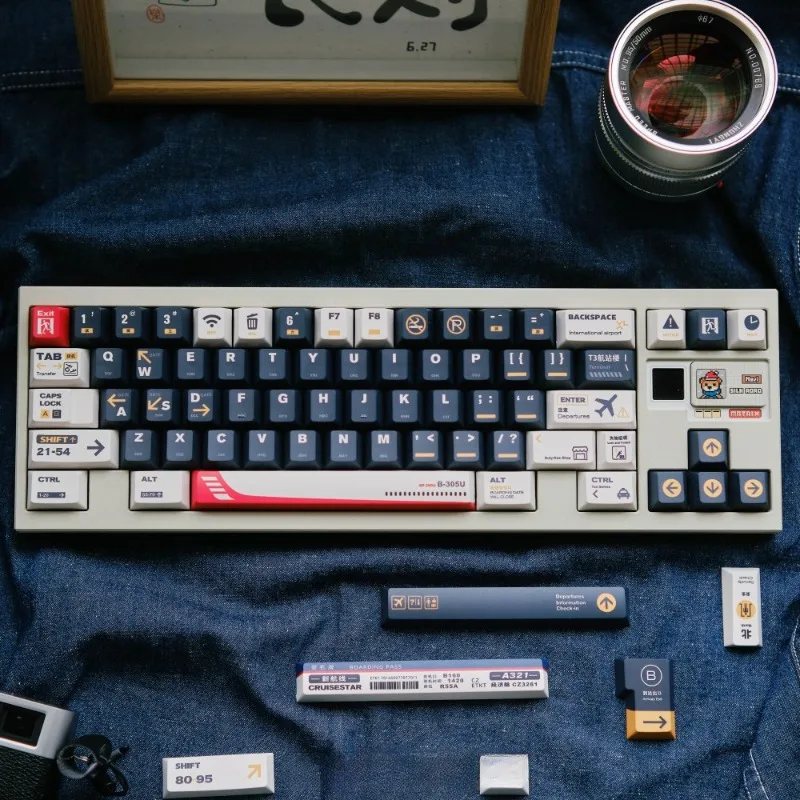 MiFuny-Aviation-Theme-Keycaps-140Keys-PBT-Dye-Subbed-Cherry-KDA-Profile ...