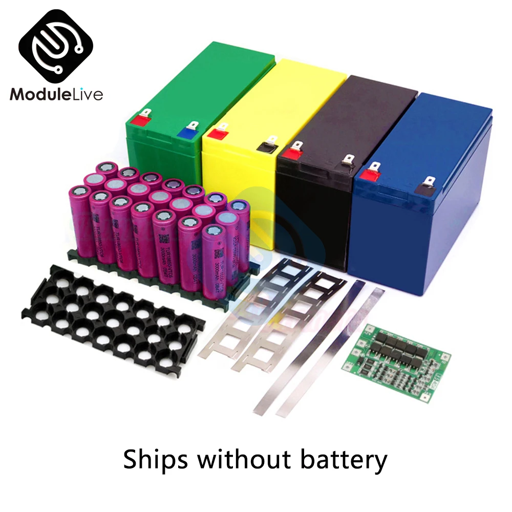 18650-Battery-Box-Set-With-Nickel-Plate-Holder-12v-7ah-Lithium-Battery ...