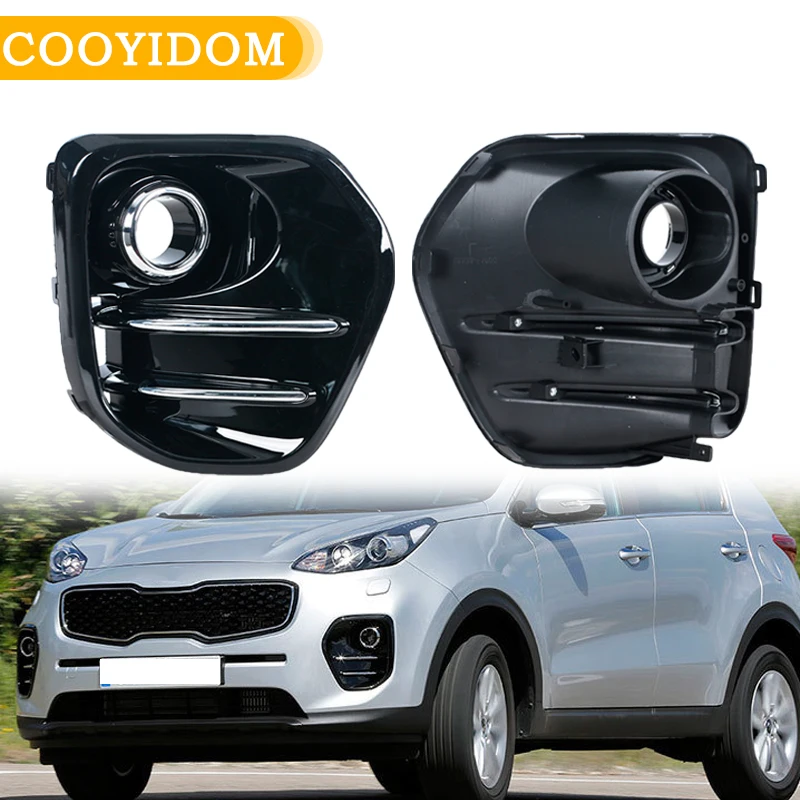 Fog Light Cover Frame For KIA Sportage KX5 2016 2017 2018 Front Bumper ...
