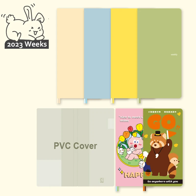 Kinbor-2023-Week-Planner-Kawaii-Journal-Noteook-Todolist-Time ...