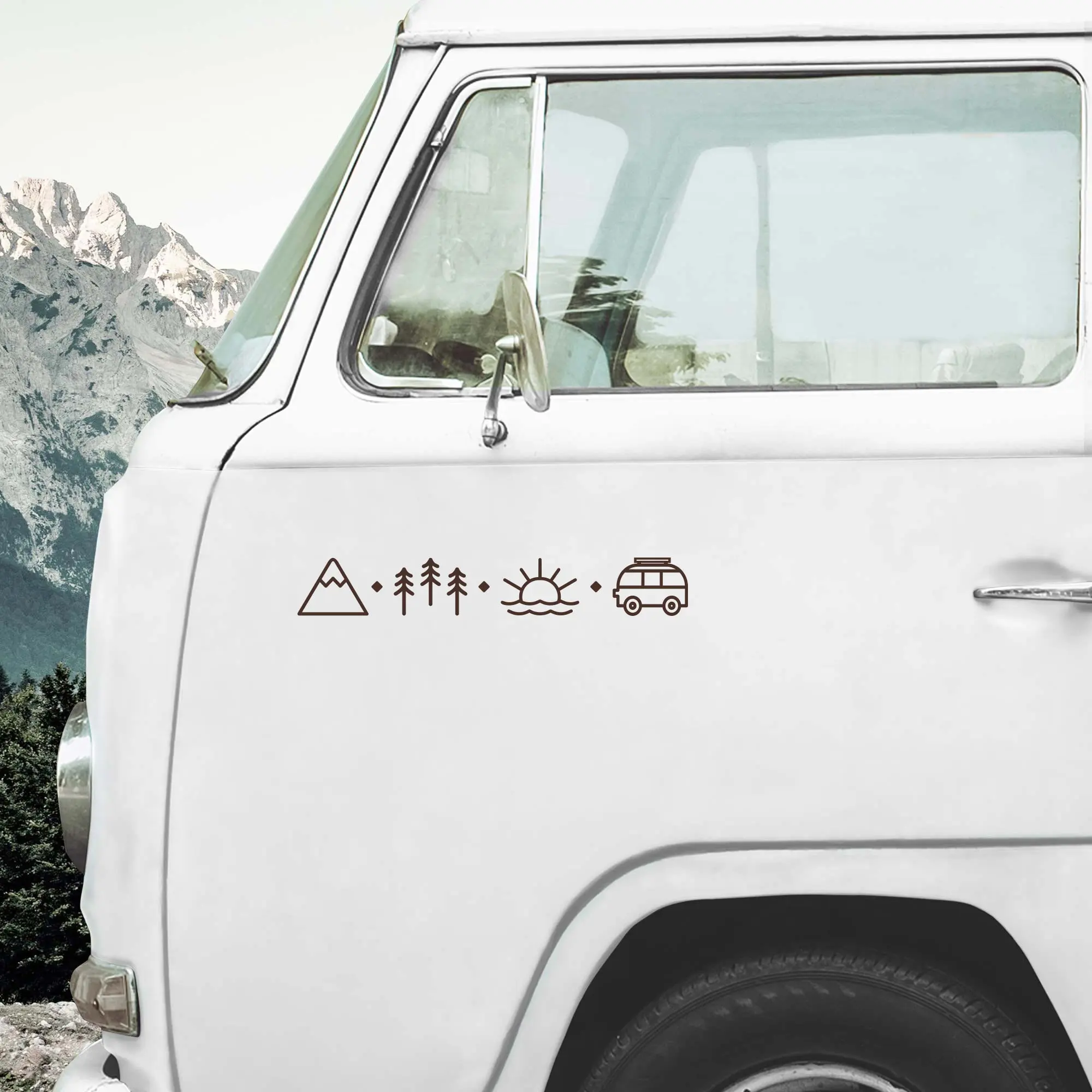 Camper-Van-Caravan-Car-Stickers-Rv-Vanlife-Nature-Design-Camping-Decals ...