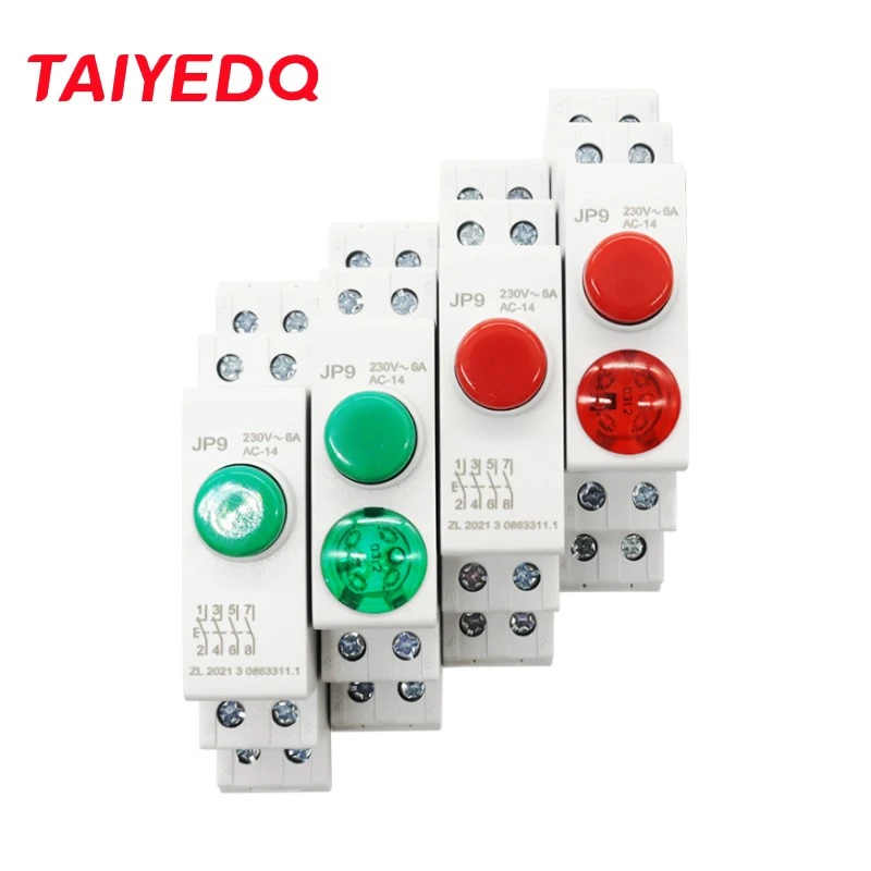 1PC Push Button Card DIN Rail Button Switch Reset With Moving Signal ...
