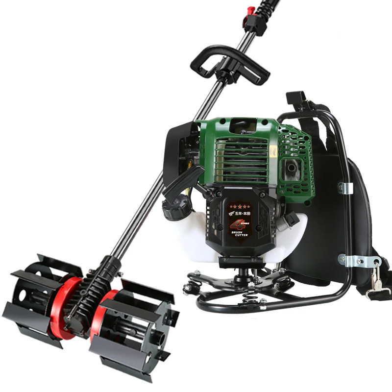 lawn mower four-stroke backpack small multifunctional agricultural ...