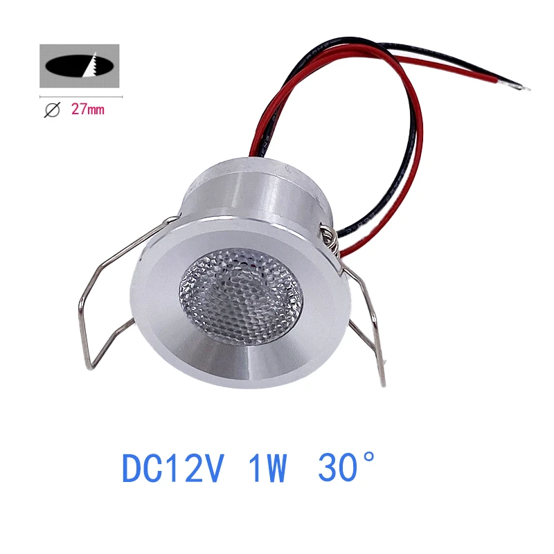 Mini Down light LED 12V 1W Embedded Small Spotlight Ceiling Kitchen ...