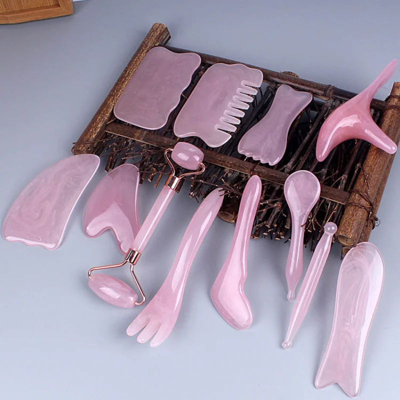 Resin-Guasha-Scraping-Massage-Scraper-Face-Neck-Skin-Massager ...