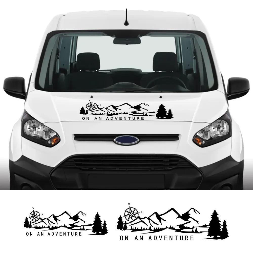 2Pcs/Lot Car Stickers For Ford Transit Custom MK6 MK7 MK8 Accessories ...