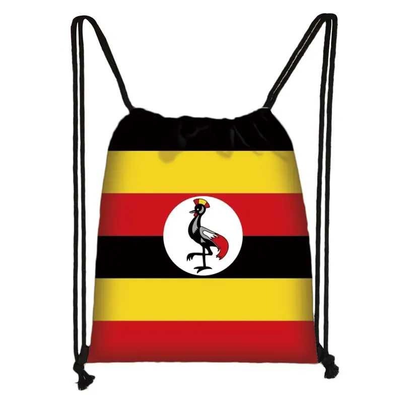 Uganda National Flag Printed Backpack - KawaiiMerch.com