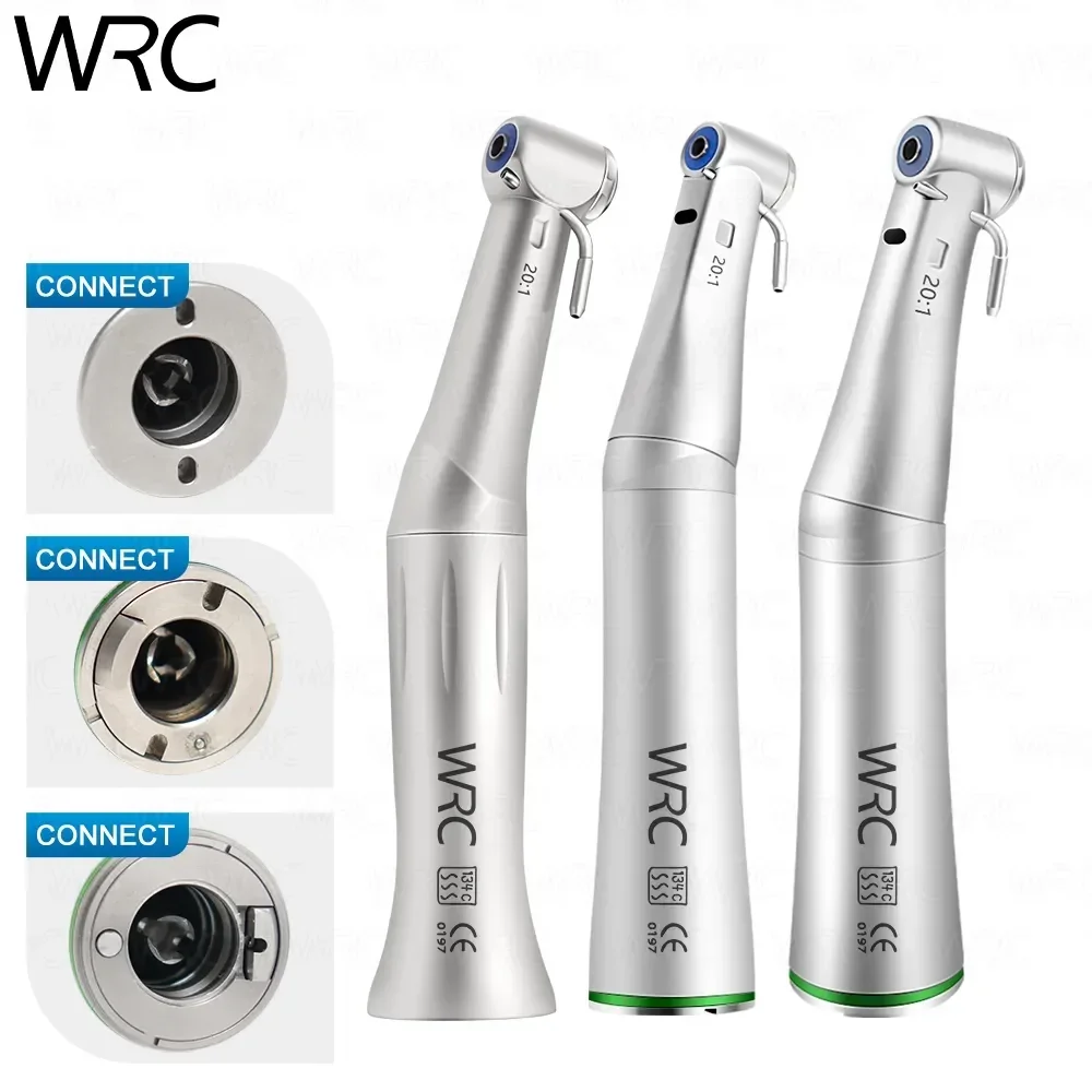 Dental 20:1 Fiber optic Implant contra angle Self- illumination LED Low ...