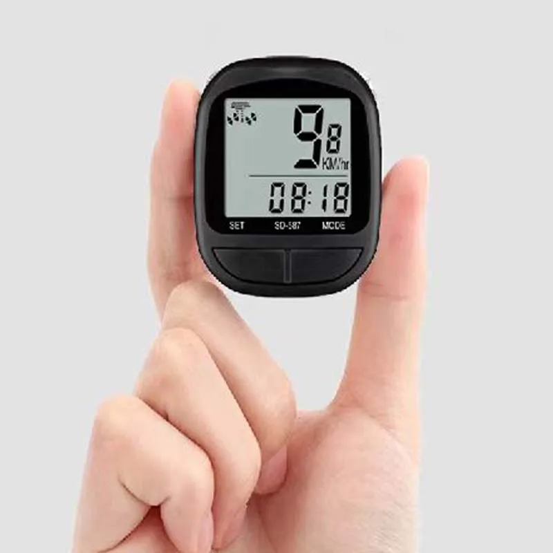 Lcd 디스플레이가 있는 디지털 자전거 라이드 속도계 컴퓨터 주행 거리계 사이클링 속도 카운터 코드 테이블 자전거