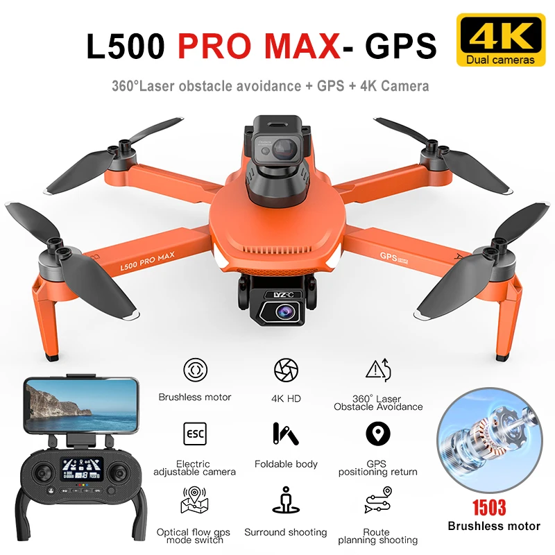 LYZRC-L500-PRO-MAX-GPS-5G-WIFI-FPV-with-4K-ESC-HD-Dual-Camera-360 ...