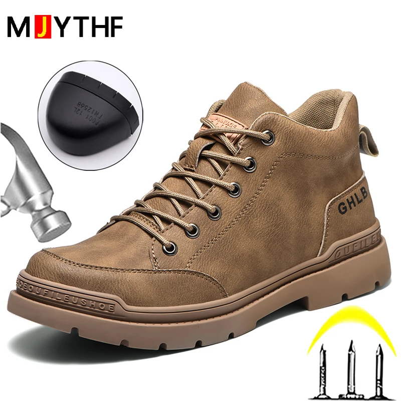 Leather-Work-Safety-Shoes-Men-European-Standard-Steel-Toe-Anti-smash ...