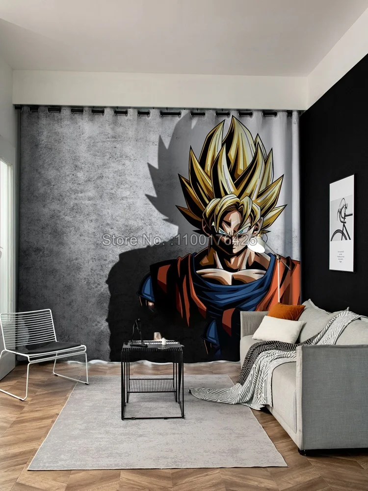 Dragon-Ball-3D-Cartoon-Window-Curtains-Game-Anime-Blockout-Photo ...