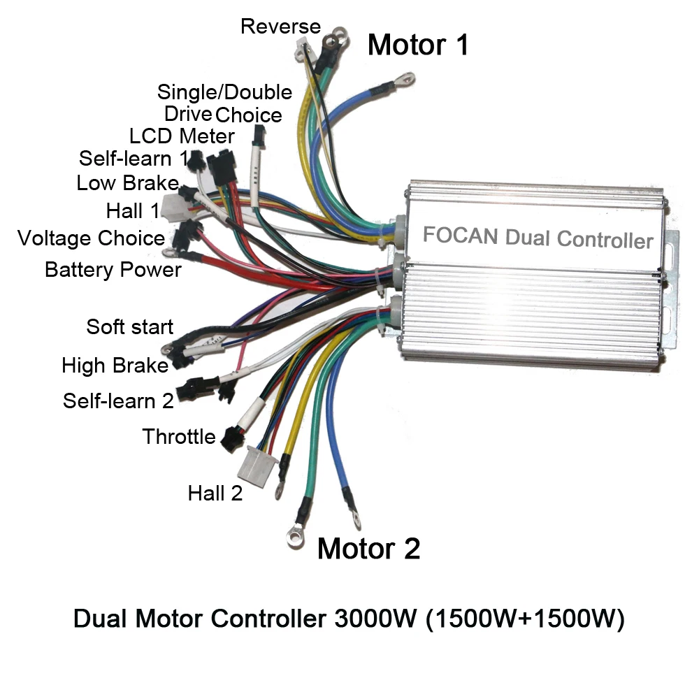 Dual Motor Electric Bike Controller