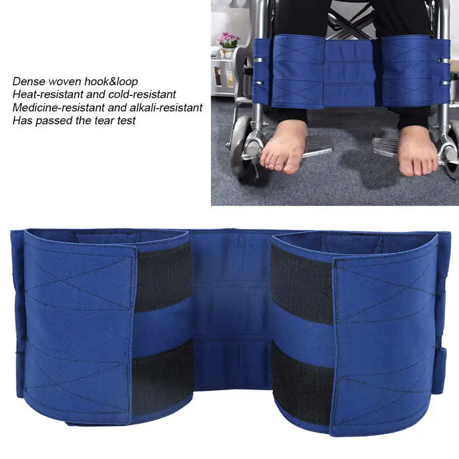 Wheelchair Footrest Non-slip Adjustable Leg Restraint Strap Seat Belt ...