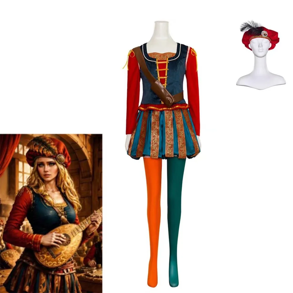 Game Priscilla Cosplay Costume Women Battle Suit with Hat Halloween ...