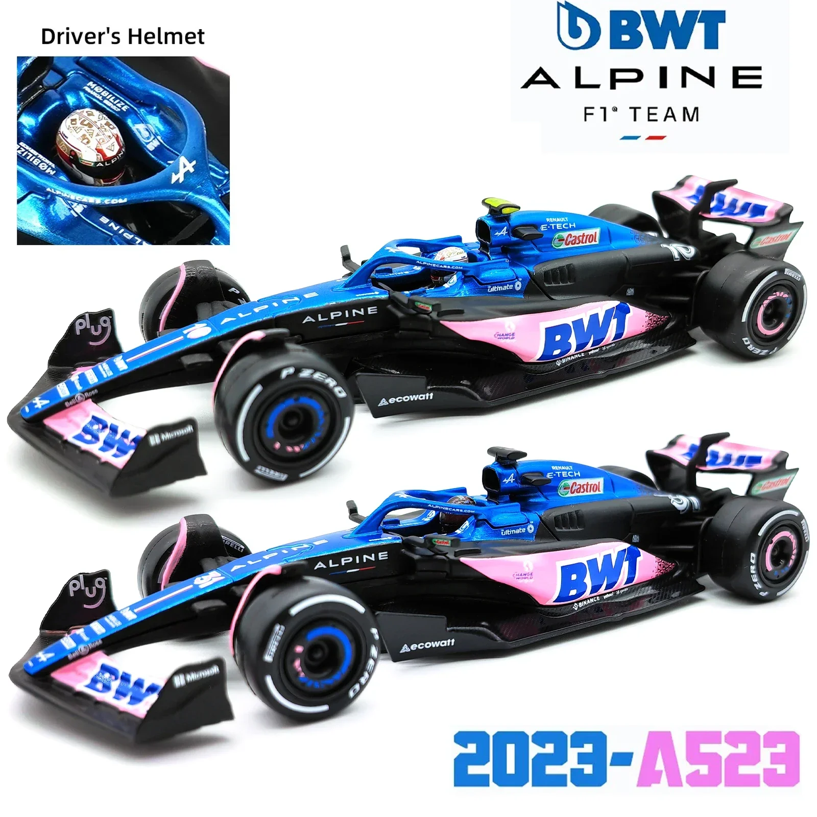Bburago-1-43-BWT-Alpine-2023-A523-F1-Formula-Car-Die-Cast-Vehicles ...