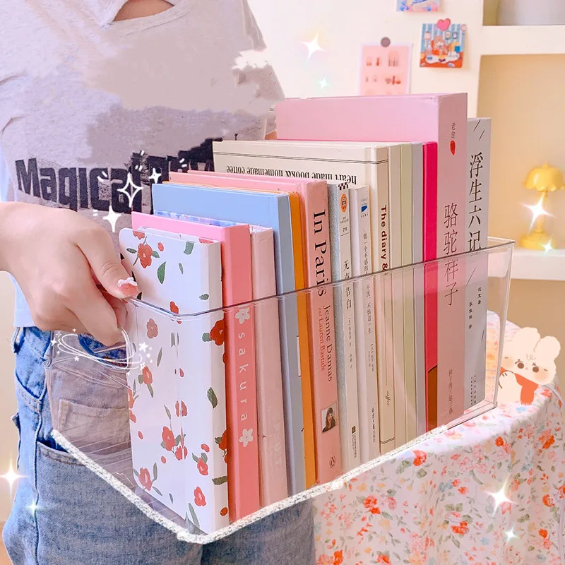 Simple-Creative-Transparent-Acrylic-Book-Stand-Desktop-Fixed-Book ...