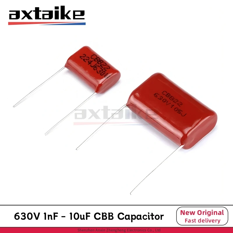 10PCS 630V 1nF-10uF 0.1uF 22nF 33nF 47nF 100nF 2.2uF 102J 103J 223J ...