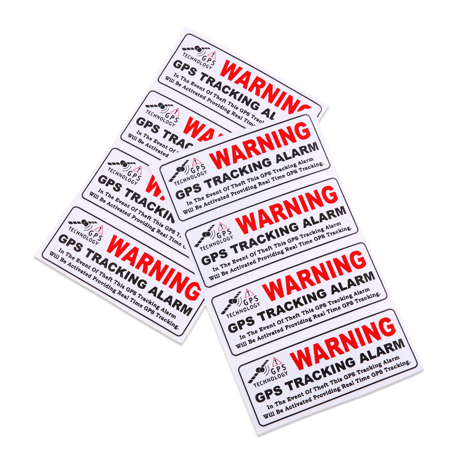 4-8pcs-10CM-4CM-Car-Sticker-WARNING-GPS-TRACKING-ALARM-Anti-Theft-Sign ...