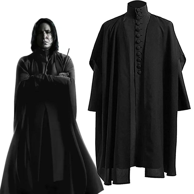 Anime-Professor-Severus-Snape-Cosplay-Costume-Hogwartes-School-Black ...