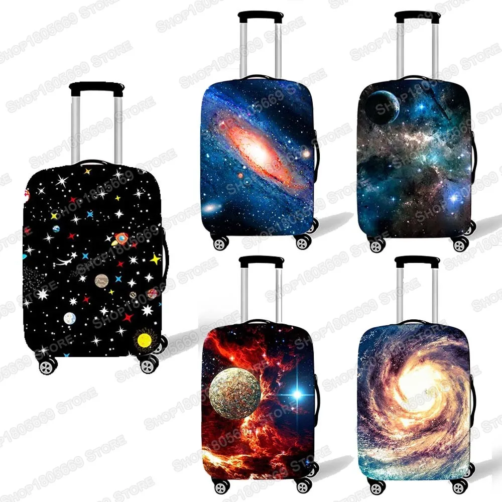 Multicolor Galaxy Star Luggage Cover Space Planet Accessories Elastic ...