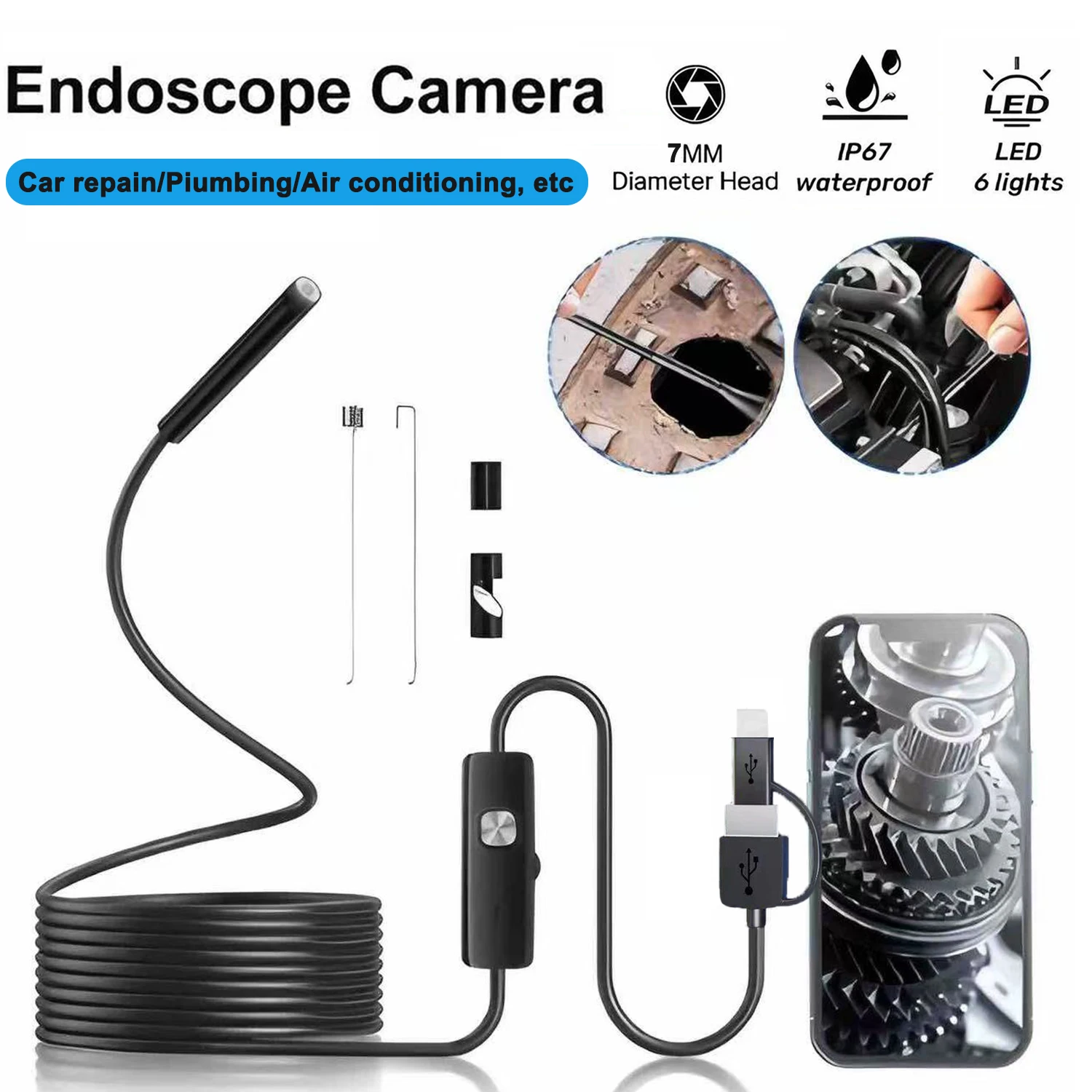 3-in-1 7MM TYPE-C Endoscope Camera: A Comprehensive Review for Android ...