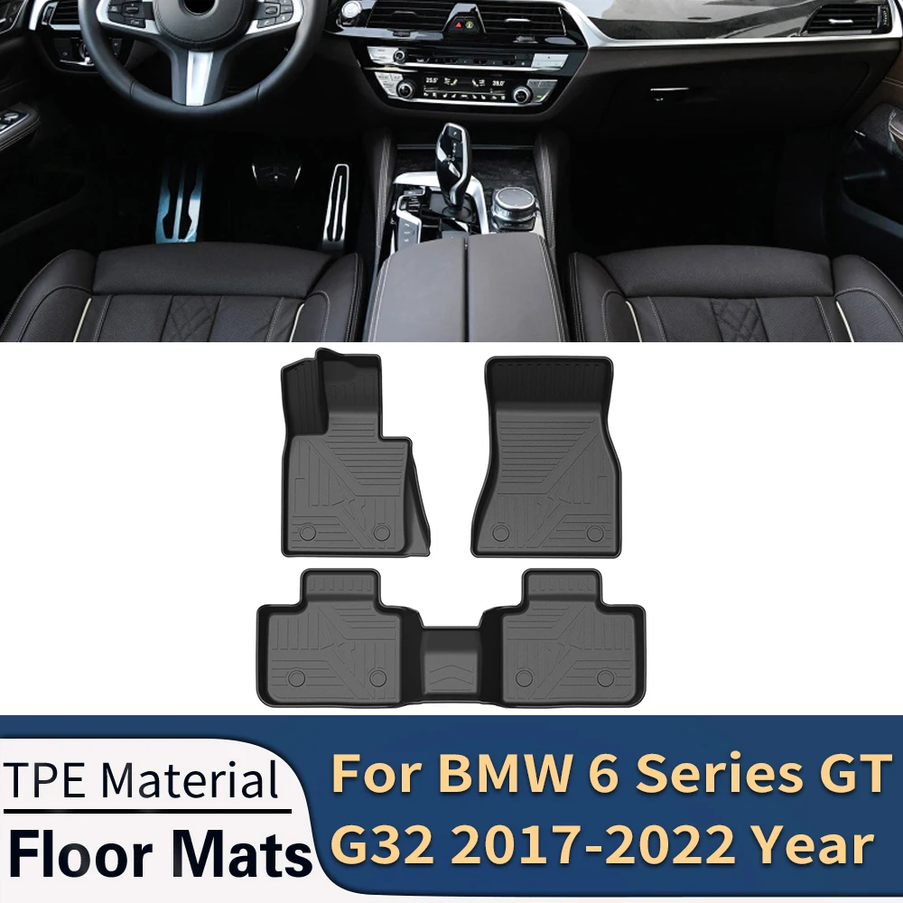 For-BMW-6-Series-GT-G32-2017-2023-Car-Floor-Mats-All-Weather-TPE-Foot ...