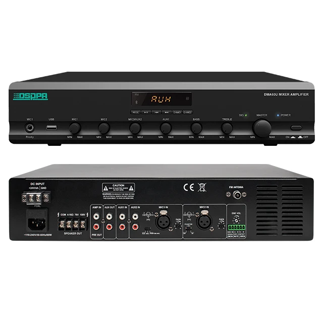 System-Power-Audio-Amplifier-Digital-Mixer-with-Remote-Paging-Station ...