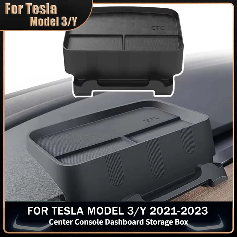 Silicone-Glasses-Key-Tray-Center-Console-Bracket-Storage-Case-For-Tesla ...